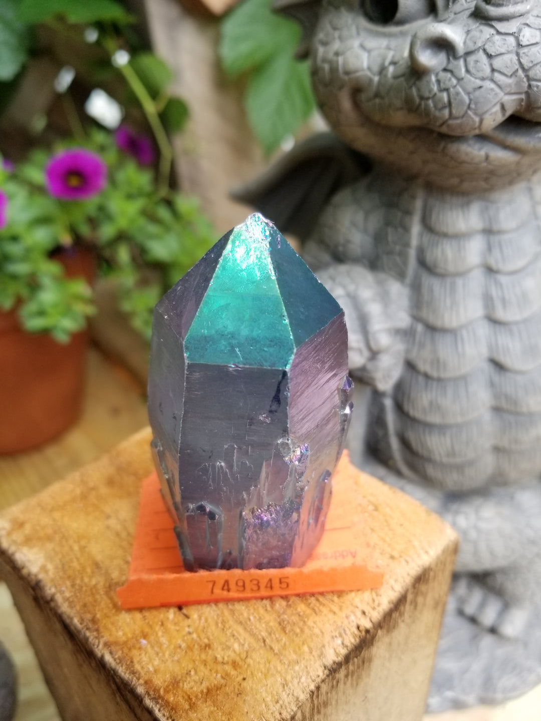 Blue Angel Aura Quartz Point – Dragon's Den Crystals & Stones